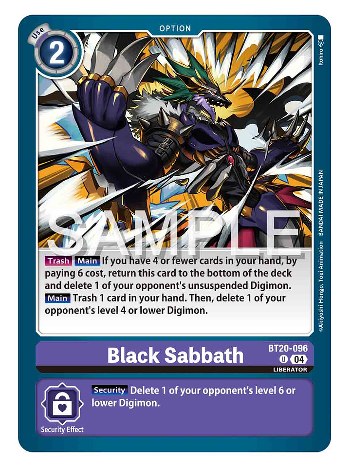 BT20-096 U Black Sabbath