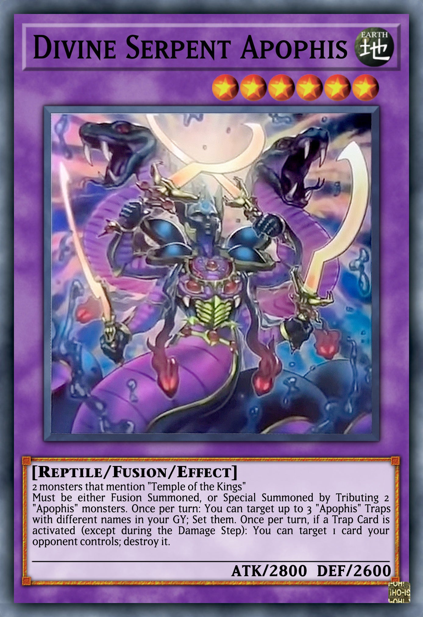 Divine Serpent Apophis - MZTM-EN004 - Super Rare 1st Edition