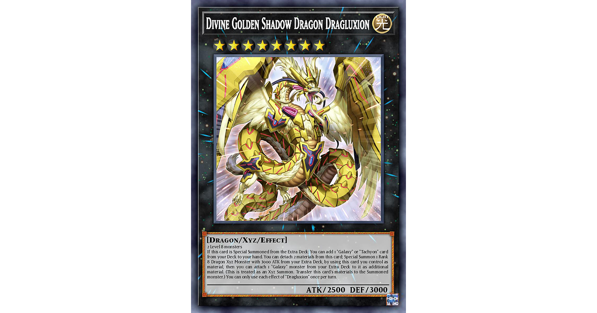 Divine Golden Shadow Dragon Dragluxion - MZTM-EN014 - Ult...