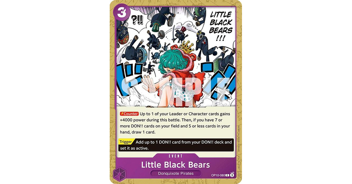 OP10-080 C Little Black Bears