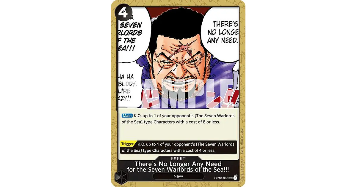 OP10-096 U There's No Longer Any Need for the Seven Warlo...