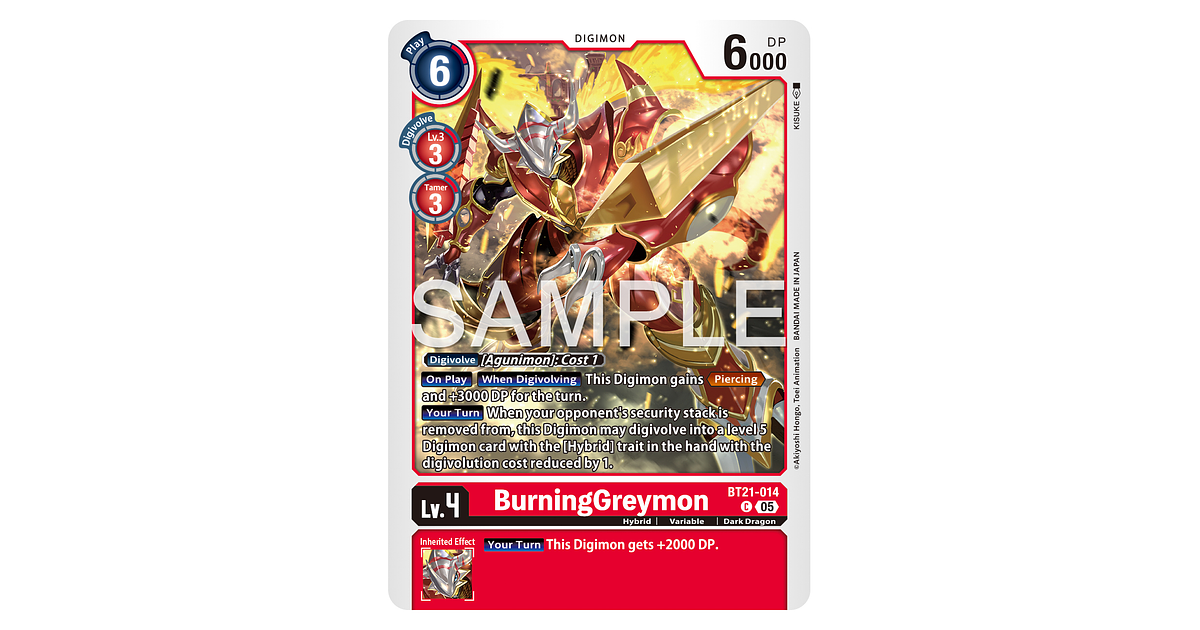 BT21-014 C BurningGreymon