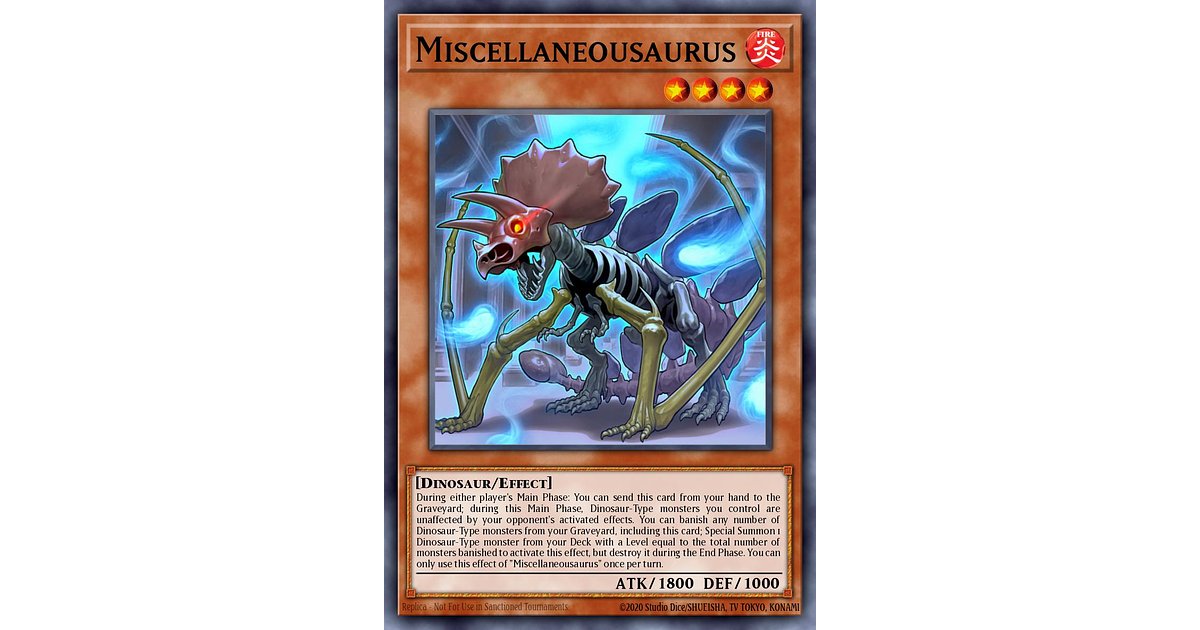 Miscellaneousaurus - RA04-EN022 - Ultra Rare
