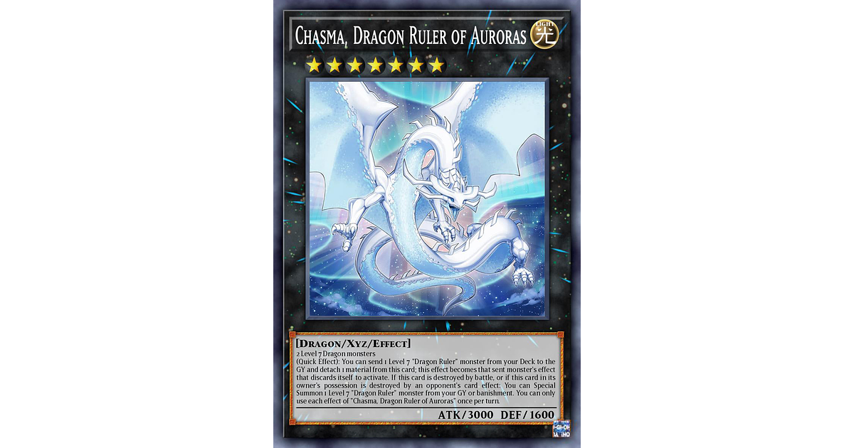 Chasma, Dragon Ruler of Auroras - ALIN-EN047 - Secret Rar...