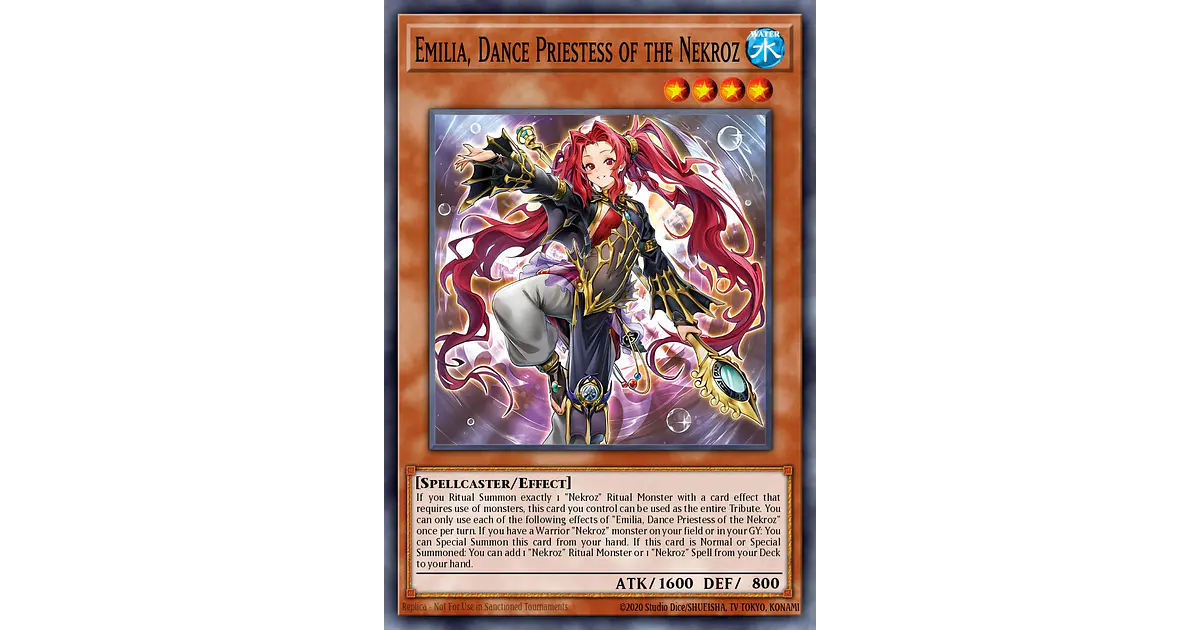 Emilia, Dance Priestess of the Nekroz - BLMM-EN025 - Secr...