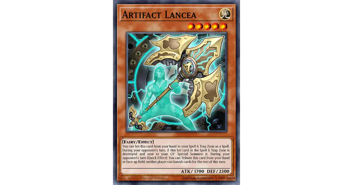 Artifact Lancea - BLMM-EN125 - Secret Rare 1st Edition