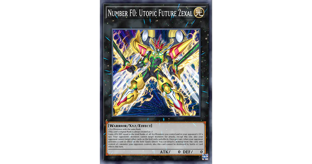 Number F0: Utopic Future Zexal - DUAD-EN042 - Ultra Rare ...