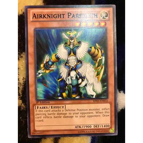 Airknight Parshath - bp02-en016 - Rare 1st Edition