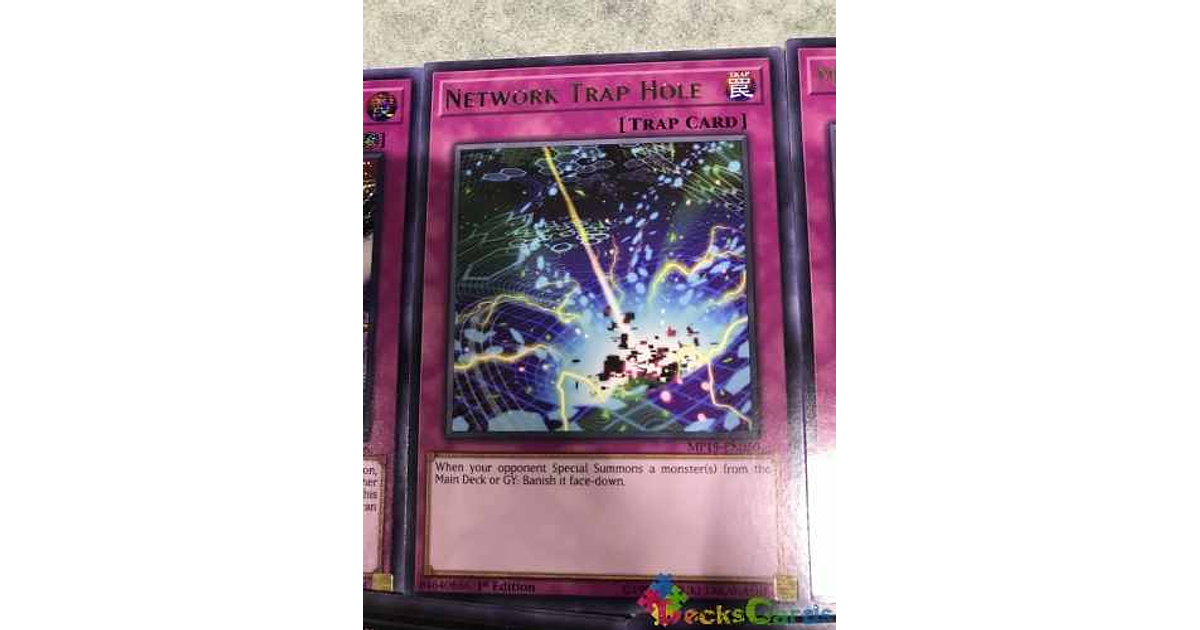 Network Trap Hole - mp19-en050 - Rare 1st Edition
