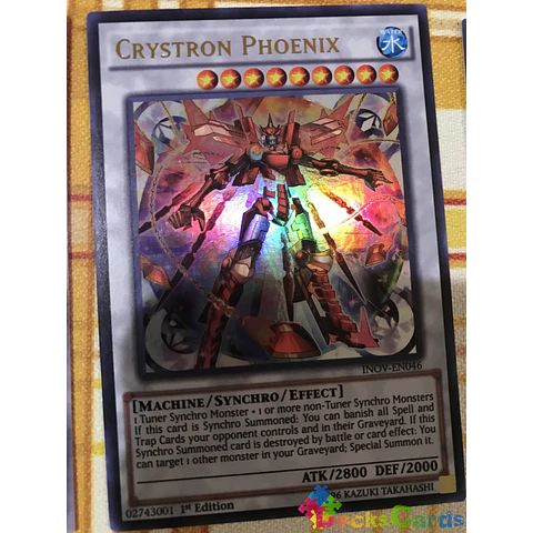 Crystron Phoenix - INOV-EN046 - Ultra Rare 1st Edition