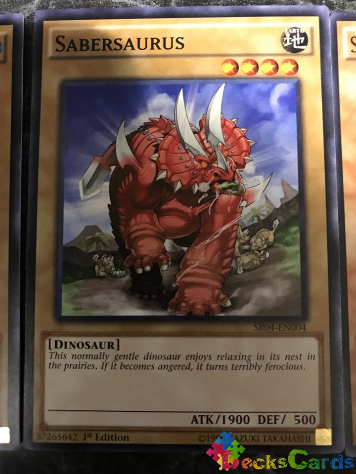 Sabersaurus - SR04-EN004 - Common 1st Edition