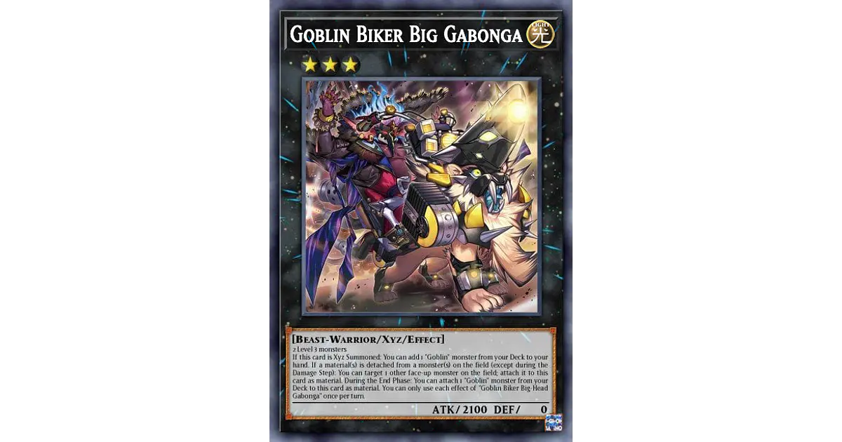 Goblin Biker Big Gabonga - MP25-EN002 - Starlight Rare 1s...