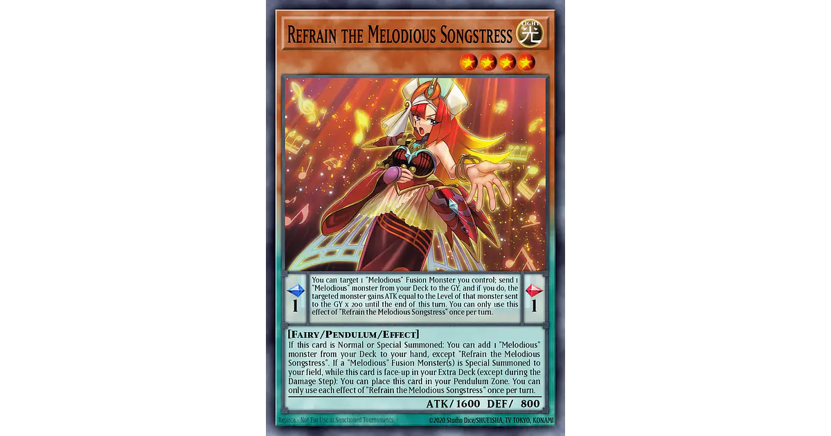Refrain the Melodious Songstress - MP25-EN180 - Ultra Rar...