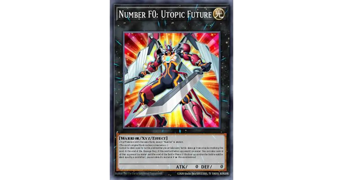 Number F0: Utopic Future - MP25-EN270 - Ultra Rare 1st Ed...