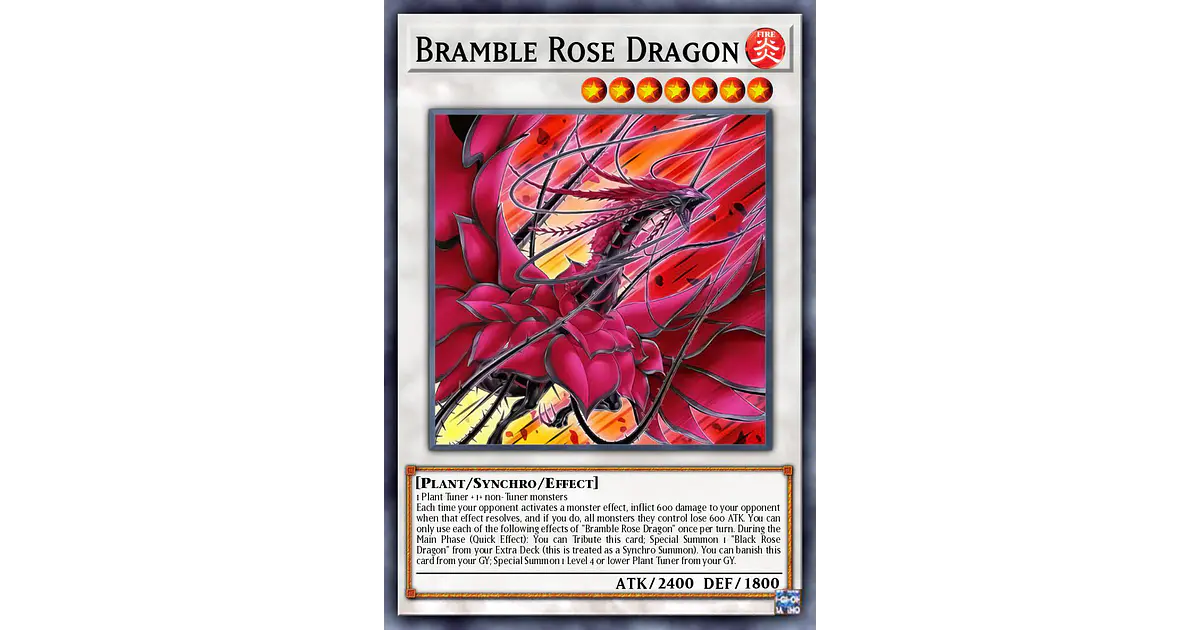 Bramble Rose Dragon - DOOD-EN039 - Starlight Rare 1st Edi...