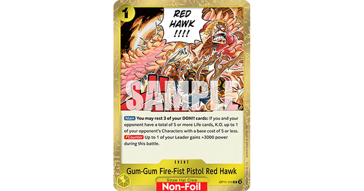 OP11-114 R Gum-Gum Fire-Fist Pistol Red Hawk (Nami Deck)