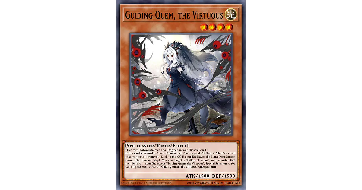 Guiding Quem, the Virtuous - CH01-EN006 - Ultra Rare 1st ...