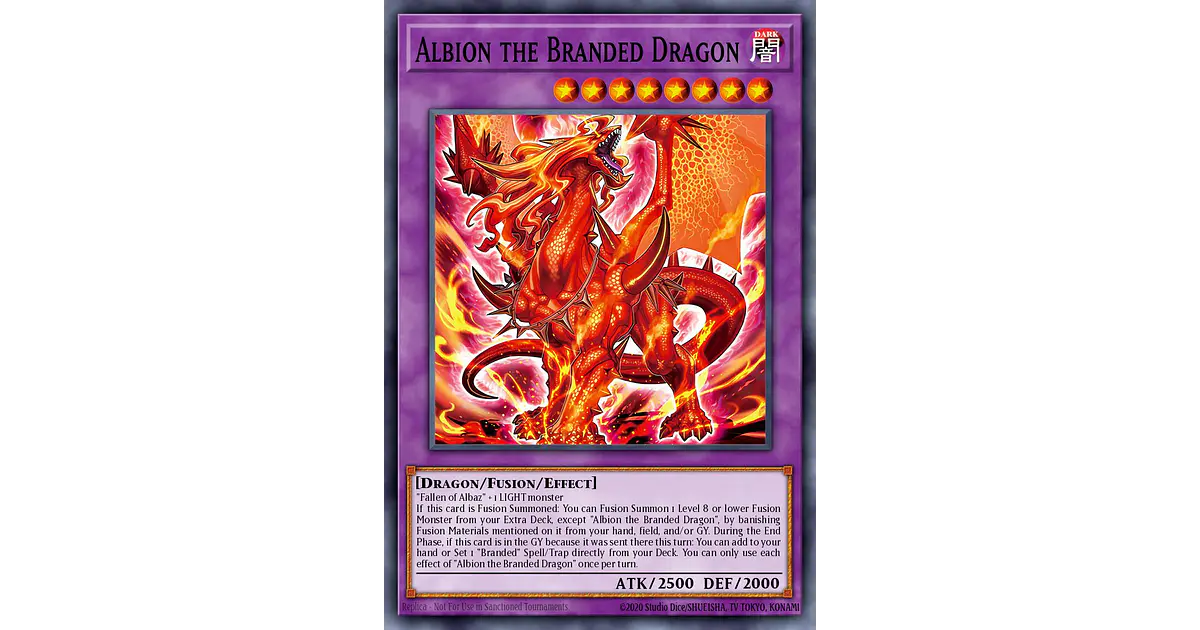Albion the Branded Dragon - CH01-EN043 - Ultra Rare 1st E...