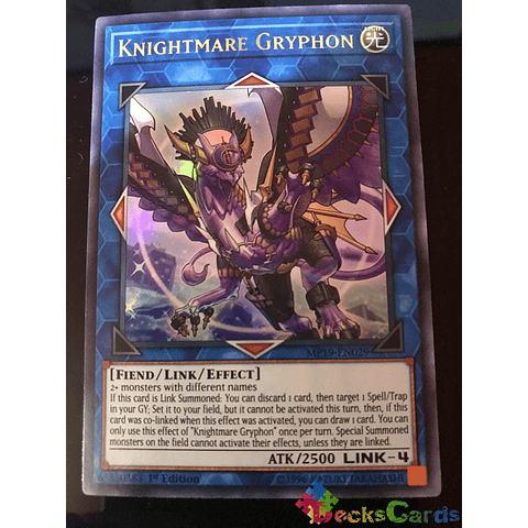 Knightmare Gryphon - MP19-EN029 - Ultra Rare 1st Edition