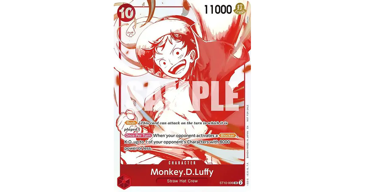ST10-006 (Alternate Art) Monkey.D.Luffy