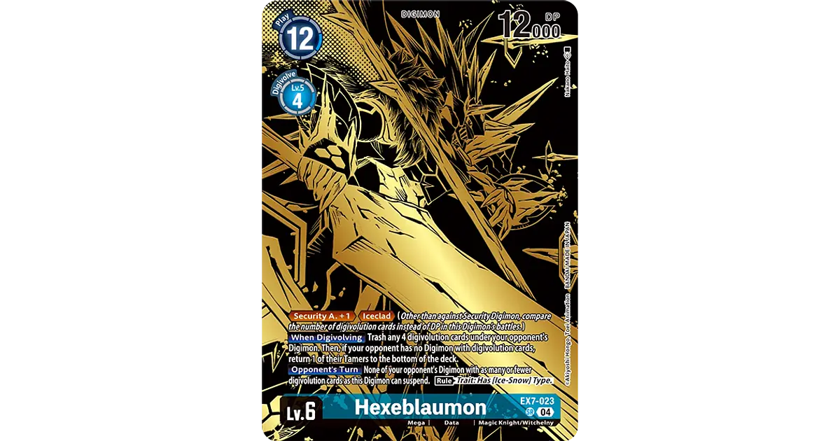 EX7-023 (Alternate Art) Hexeblaumon