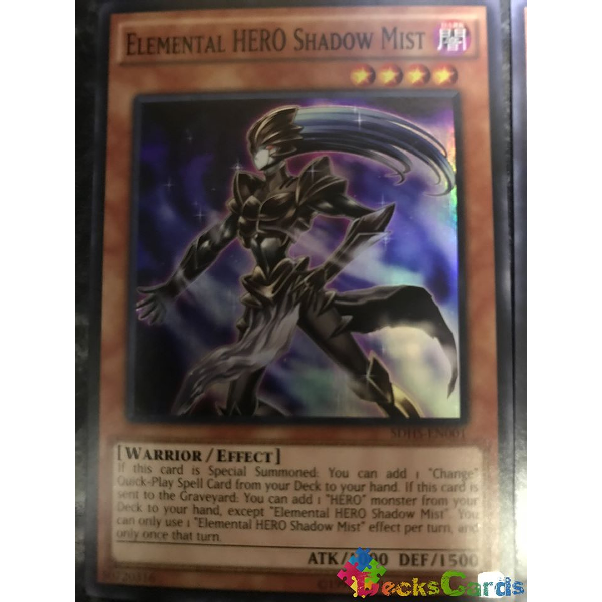 Elemental Hero Shadow Mist - SDHS-EN001 - Super Rare Unli...