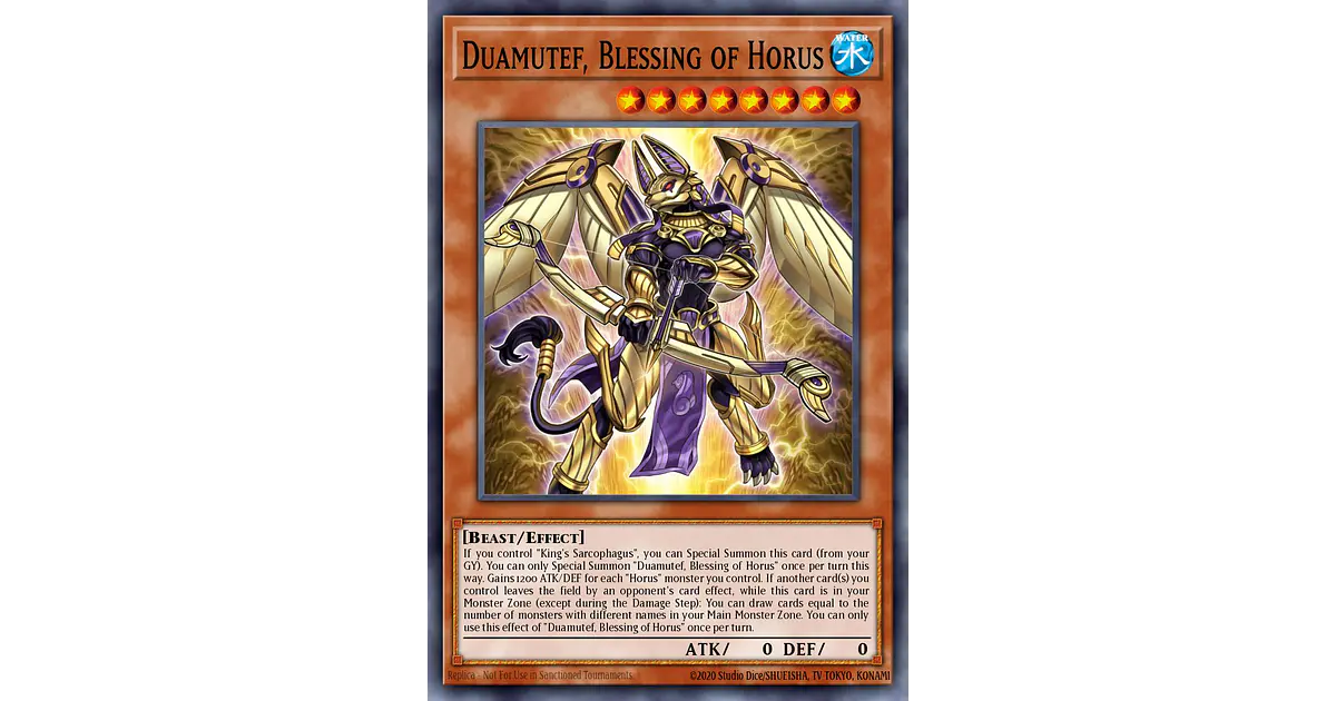 Duamutef, Blessing of Horus - CH02-EN023 - Ultra Rare 1st...