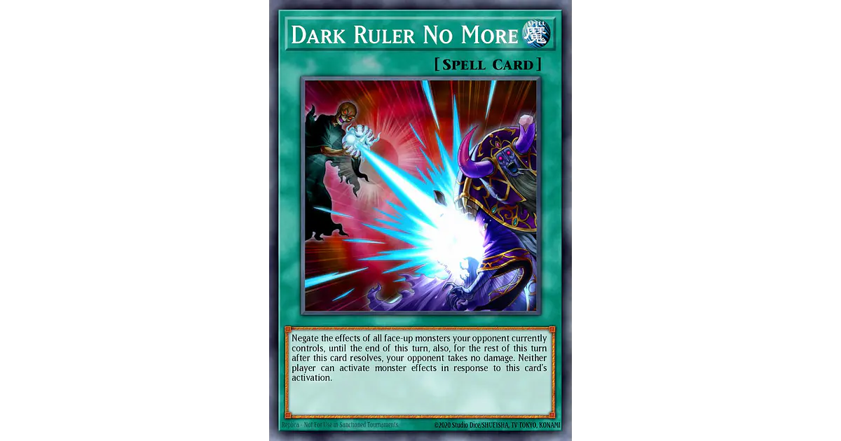 Dark Ruler No More - CH02-EN035 - Ultra Rare 1st Edition