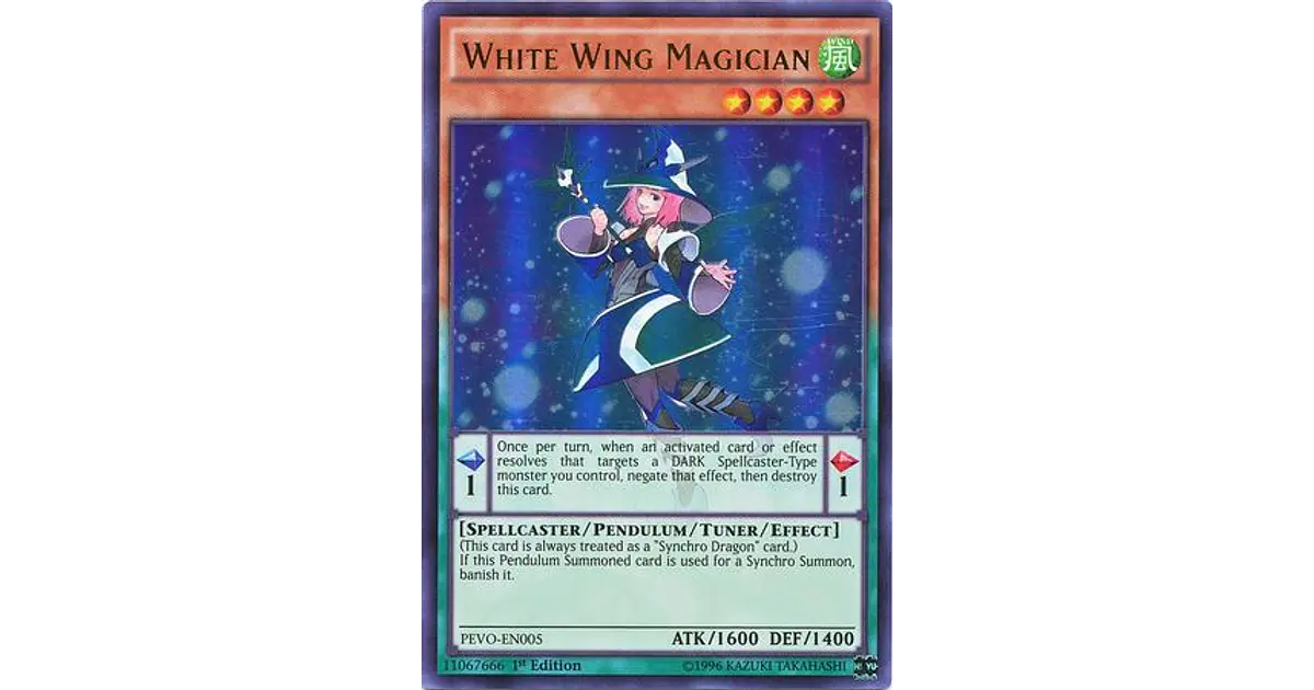 White Wing Magician - PEVO-EN005 - Ultra Rare 1st Edition