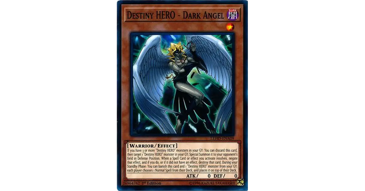 Destiny HERO - Dark Angel - LEHD-ENA09 - Common 1st Edition
