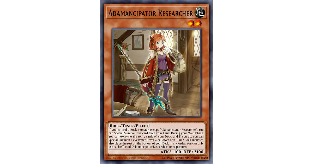 Adamancipator Researcher - MZMU-EN092 - Rare 1st Edition