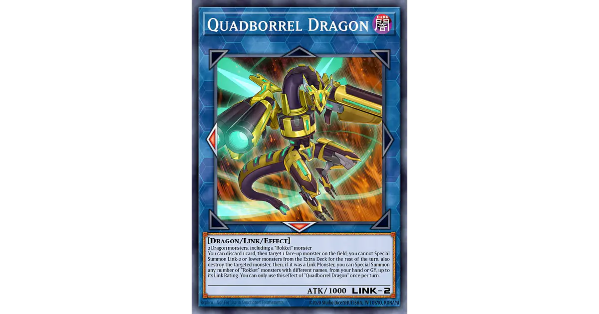 Quadborrel Dragon - MZMU-EN108 - Rare 1st Edition