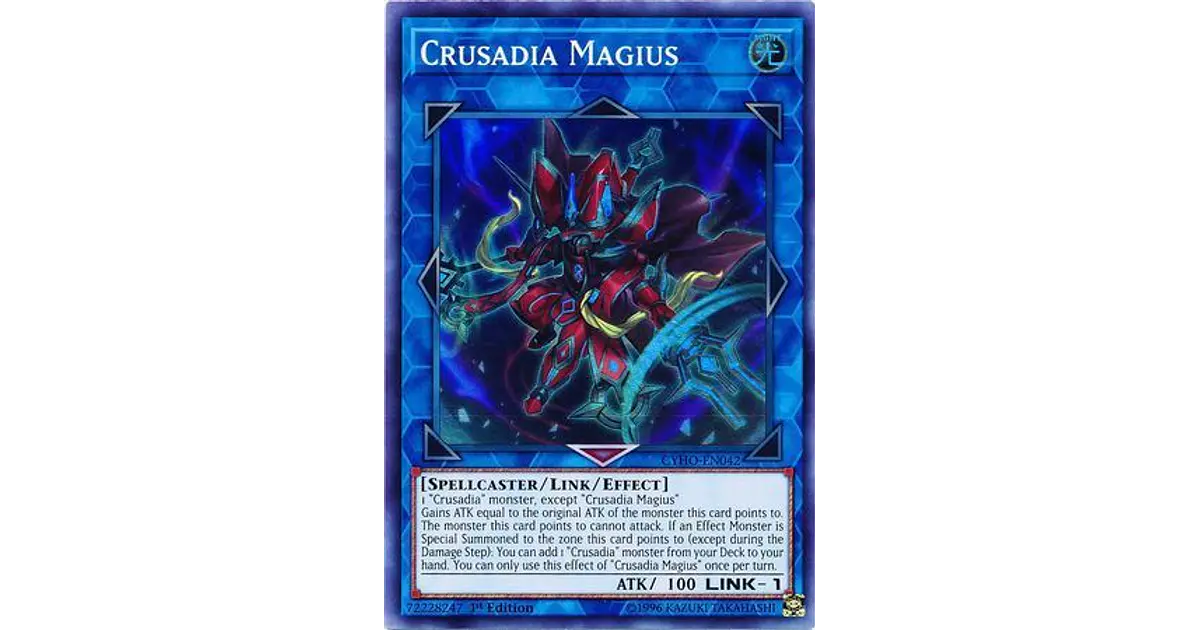 Crusadia Magius - CYHO-EN042 - Super Rare 1st Edition