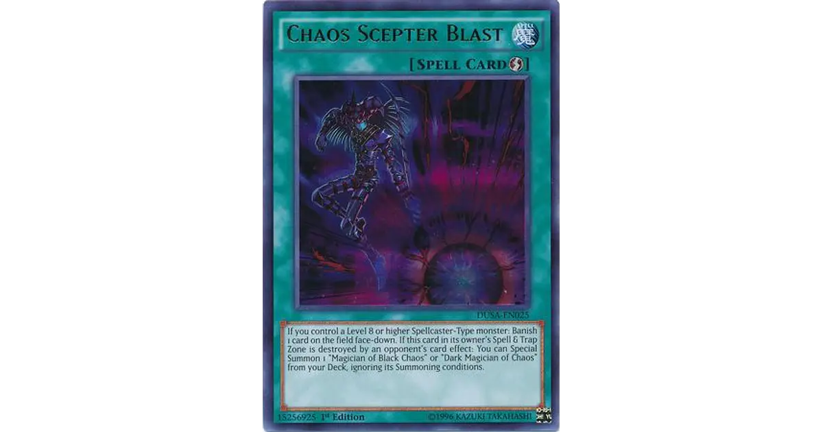 Chaos Scepter Blast - DUSA-EN025 - Ultra Rare 1st Edition