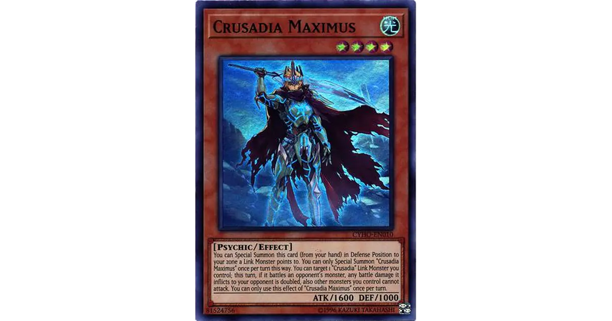 Crusadia Maximus - CYHO-EN010 - Super Rare Unlimited