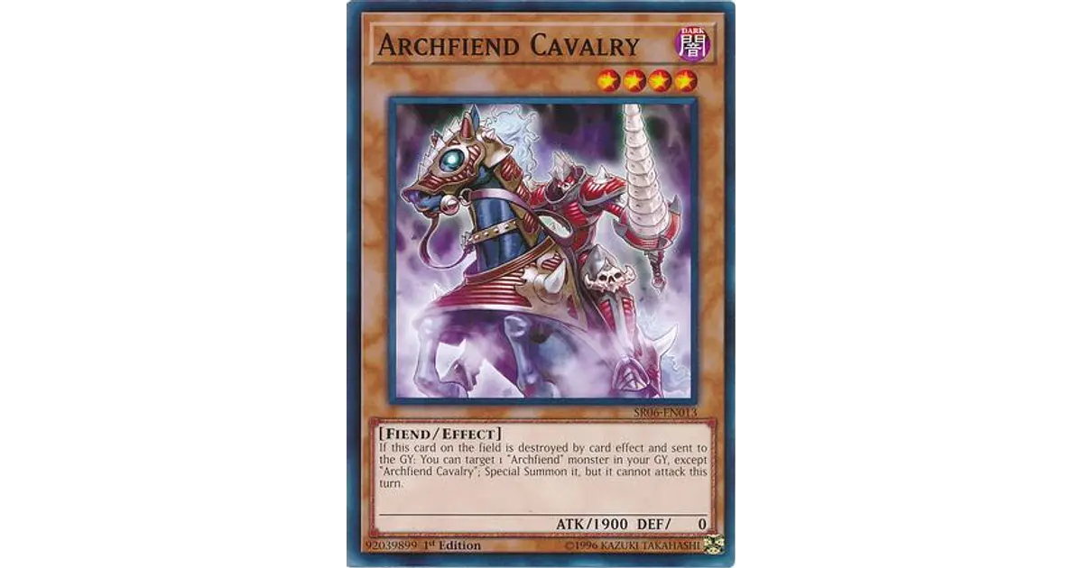 Archfiend Cavalry - SR06-EN013 - Common 1st Edition