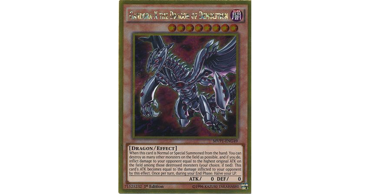 Gandora-X the Dragon of Demolition - MVP1-ENG49 - Gold Ra...
