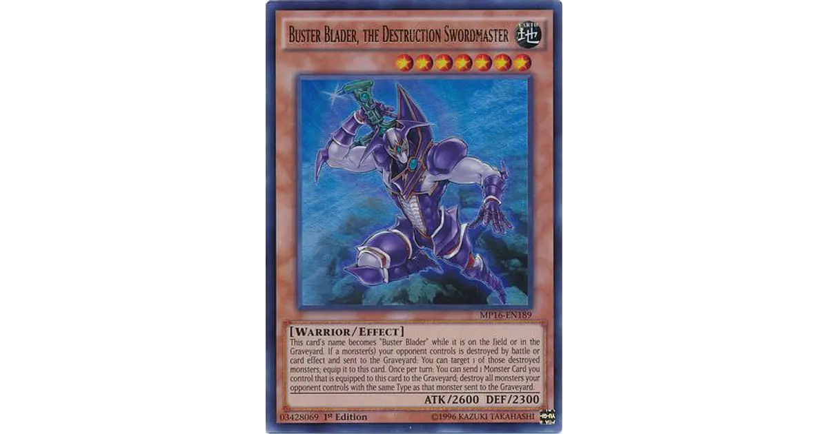 Buster Blader, the Destruction Swordmaster - MP16-EN189