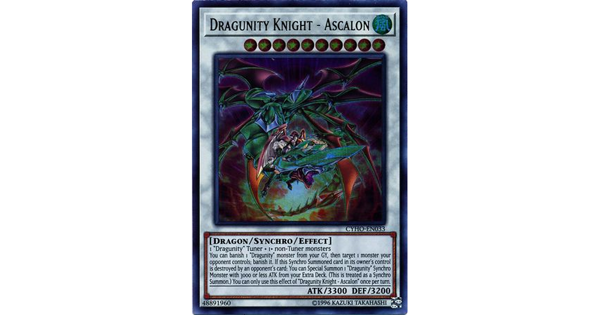 Dragunity Knight - Ascalon - CYHO-EN033 - Ultra Rare Unli...