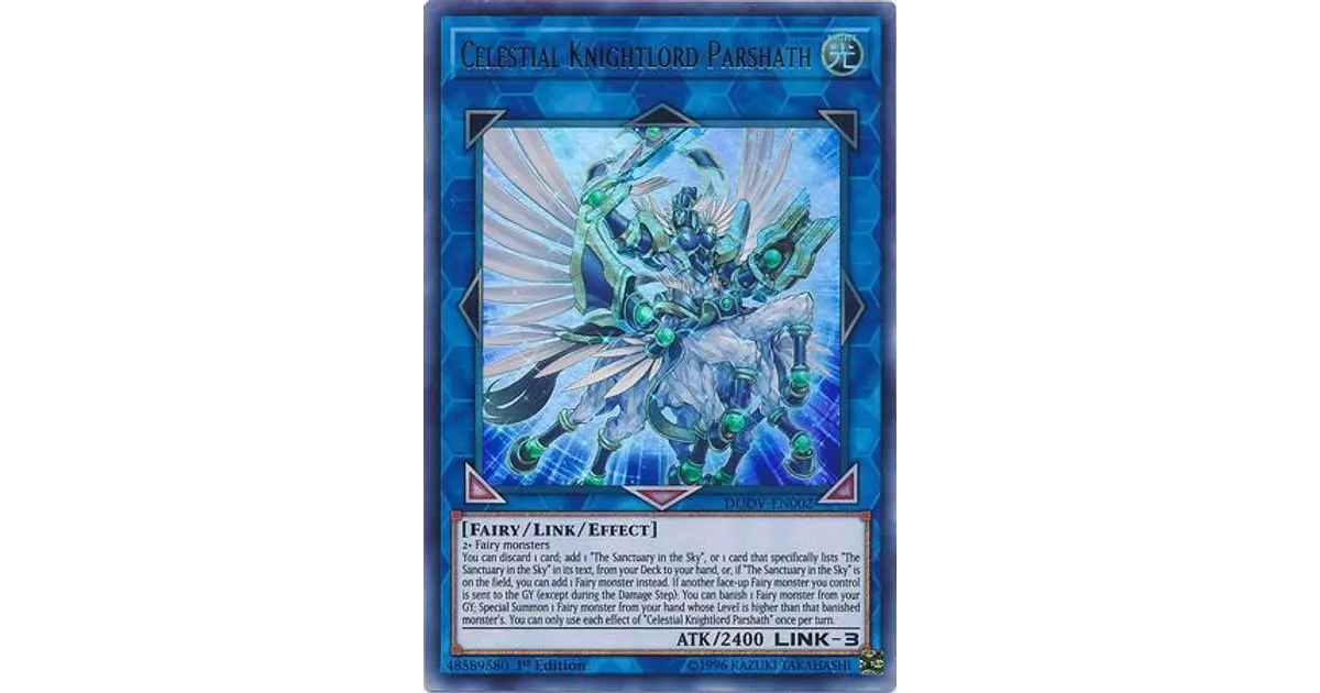 Celestial Knightlord Parshath - DUOV-EN002 - Ultra Rare 1...