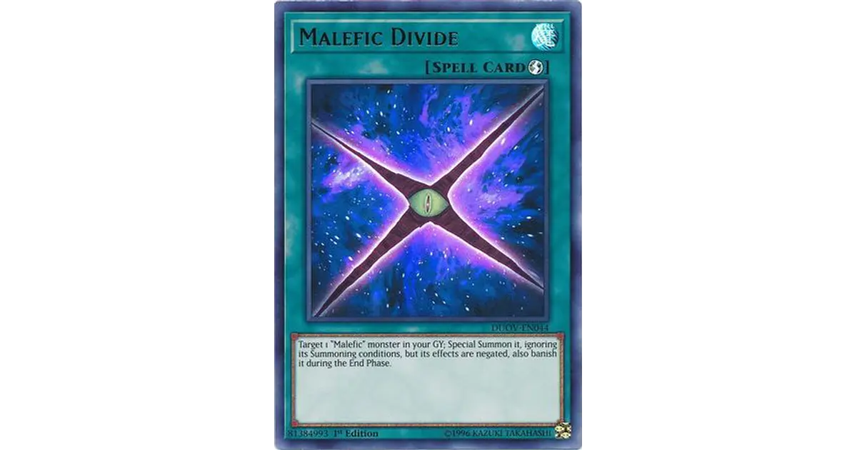 Malefic Divide - DUOV-EN044 - Ultra Rare 1st Edition