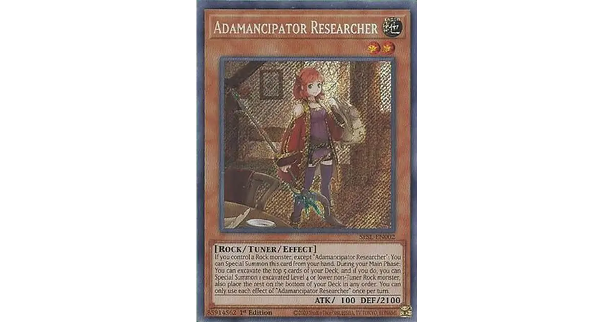 Adamancipator Researcher - SESL-EN002 - Secret Rare 1st E...