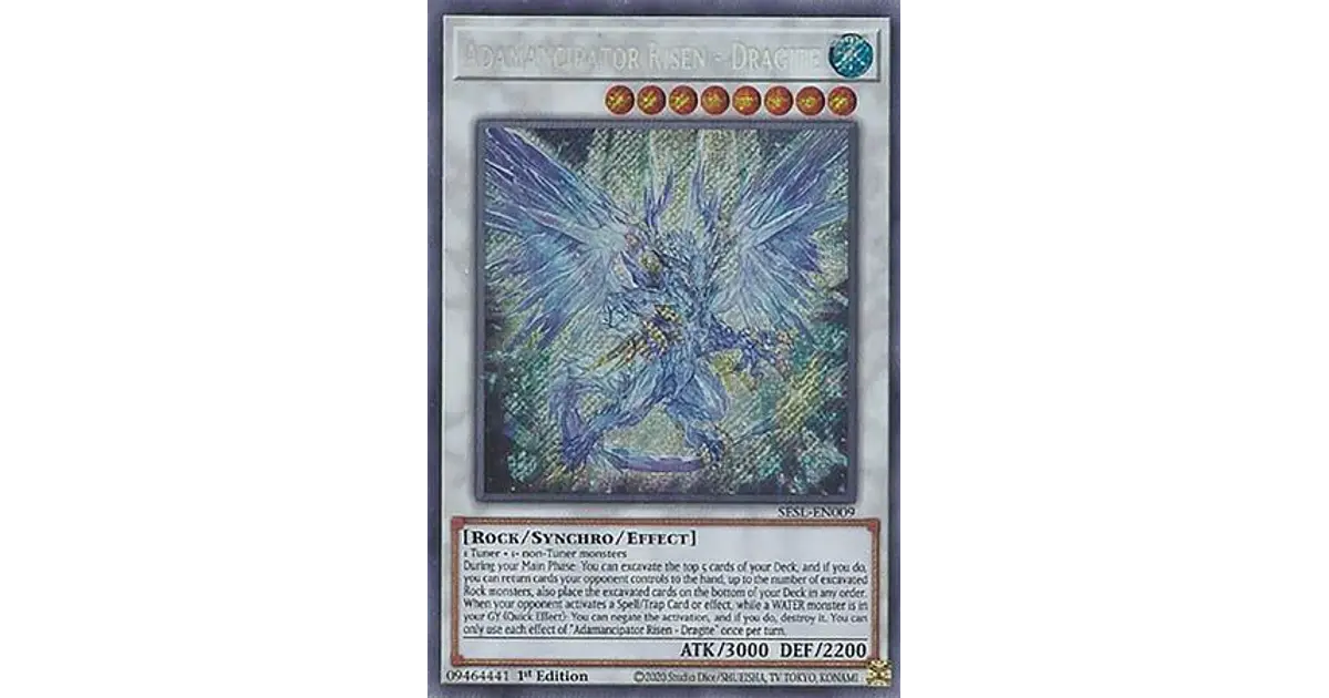 Adamancipator Risen - Dragite - SESL-EN009 - Secret Rare ...