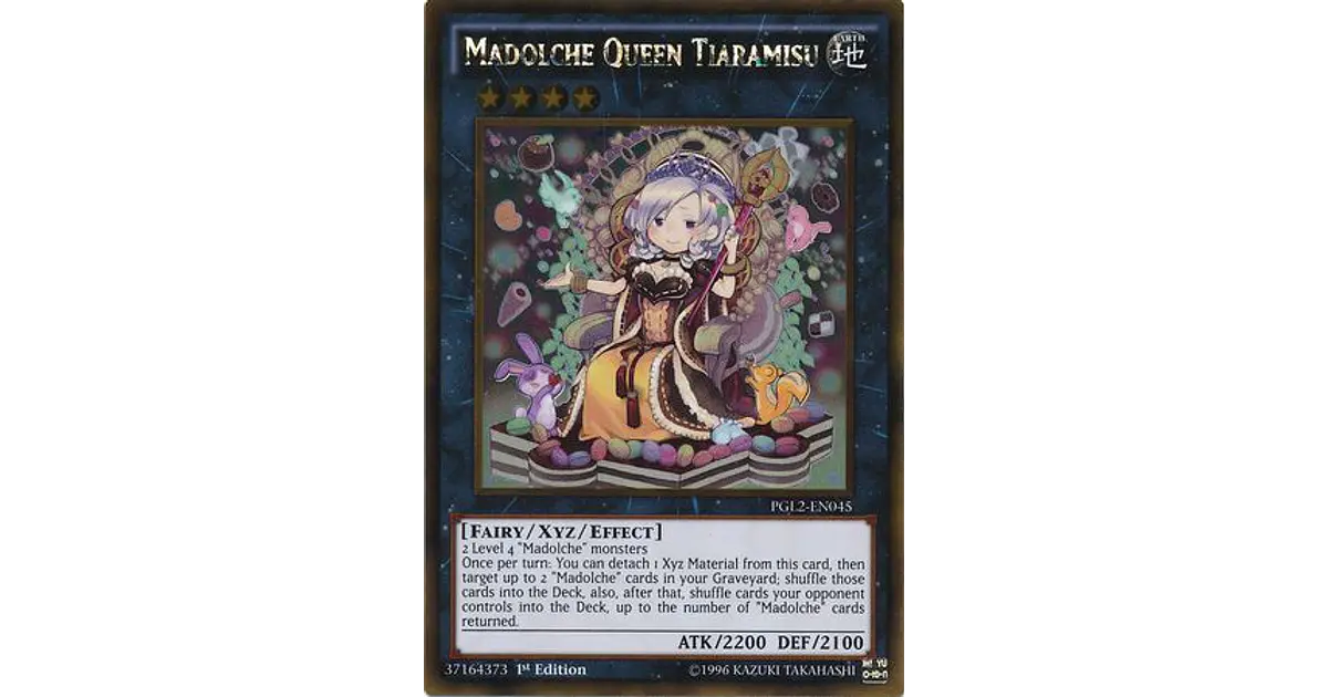Madolche Queen Tiaramisu - PGL2-EN045 - Gold Rare 1st Edi...