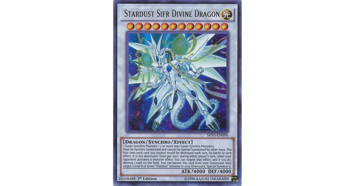 Stardust Sifr Divine Dragon - SHVI-EN096 - Ultra Rare 1st...