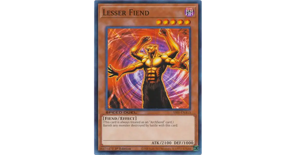 Lesser Fiend - SS05-ENA13 - Common 1st Edition