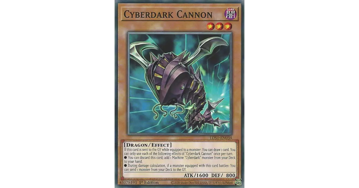 Cyberdark Cannon - LDS1-EN034 - Common 1st Edition