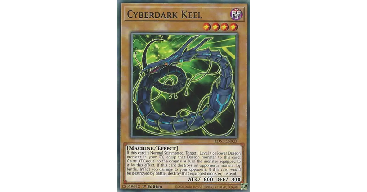 Cyberdark Keel - LDS1-EN033 - Common 1st Edition