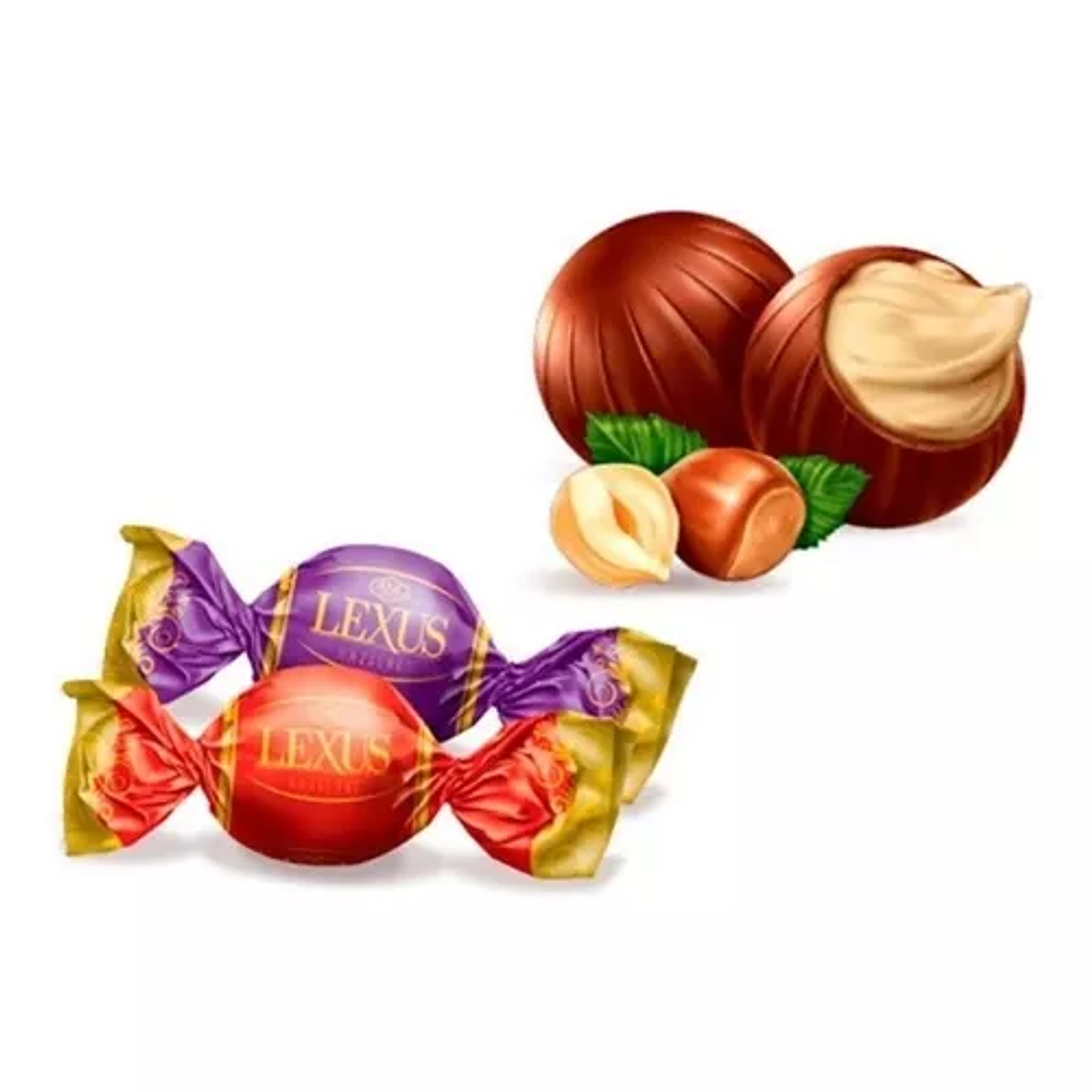 Bombones chocolate lexus 107 unid surtidos