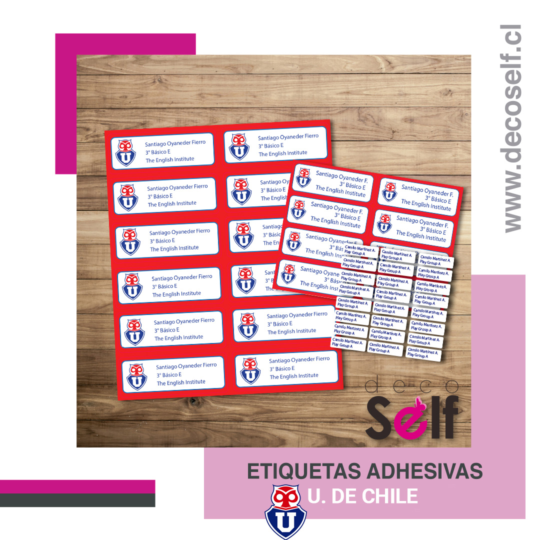 Lámina Etiqueta UNIVERSIDAD DE CHILE